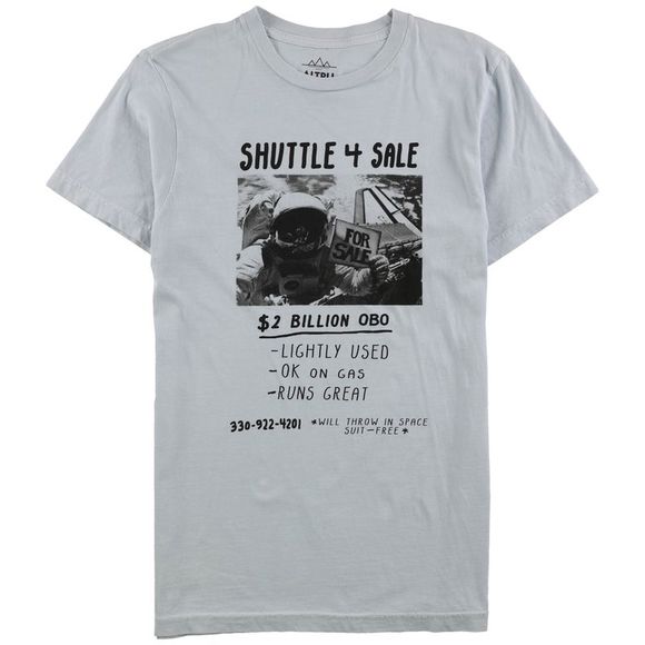 Altru | Shirts | Altru Mens Shuttle 4 Sale Graphic Tshirt Blue Nwt ...